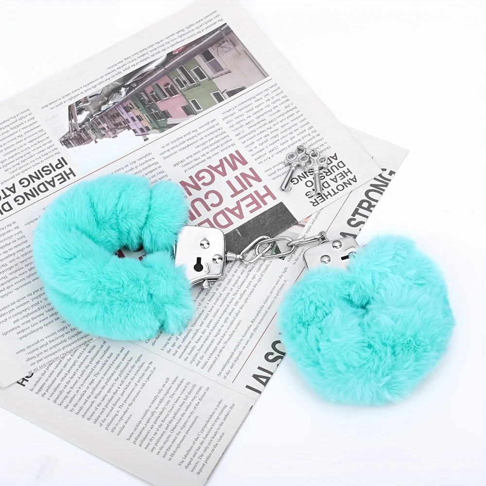 Soft-Plush-Handcuffs-with-2-Keys-Fluffy-Wrist-Bracelet-Bondage-Toys ...