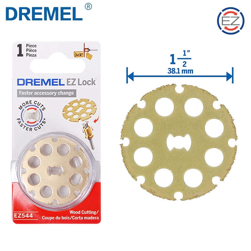 Rueda-de-corte-de-madera-Dremel-EZ544-disco-de-corte-de-carburo-EZ-Lock ...