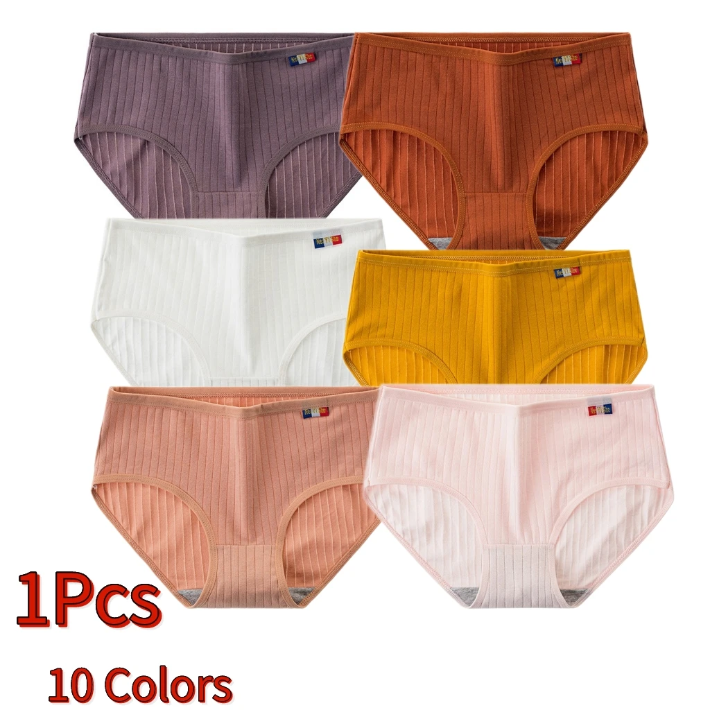 10-Color-Female-Underwear-1Pcs-Women-Cotton-Panties-XL-Plus-Size-Candy ...