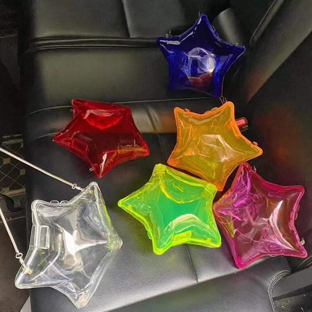 Design-Transparent-Acrylic-Shiny-Mini-Pentagonal-Star-Bag-Ins-Cute ...