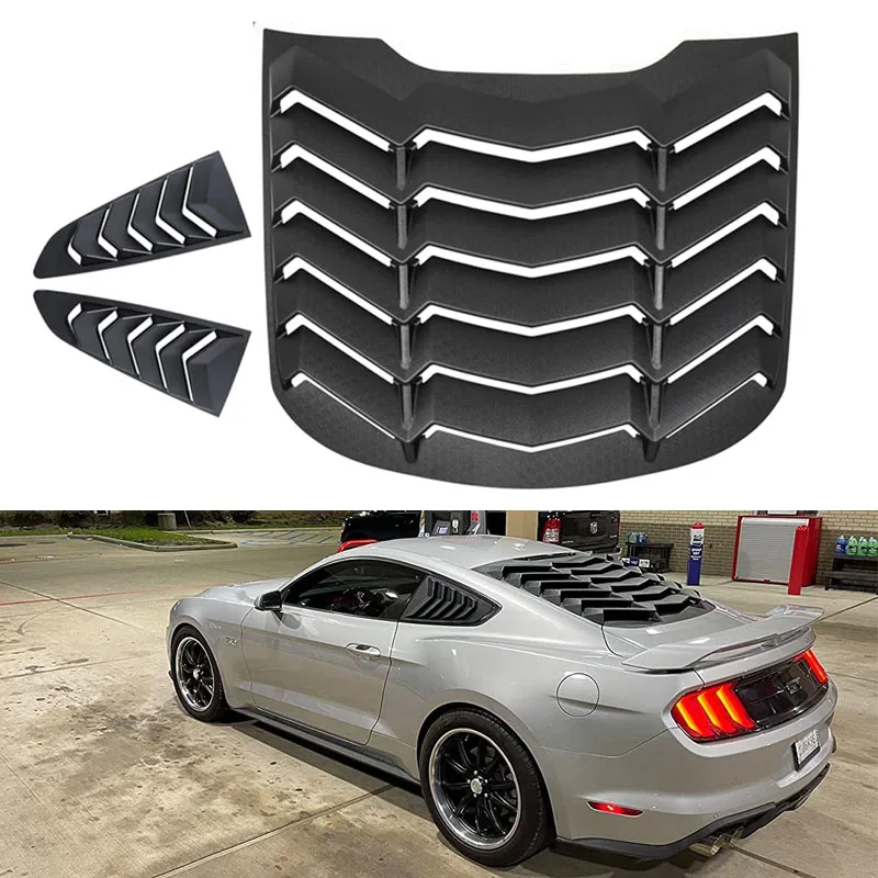 Rear-Side-Window-Louvers-for-Ford-Mustang-2015-2021-in-GT-Lambo-Style ...