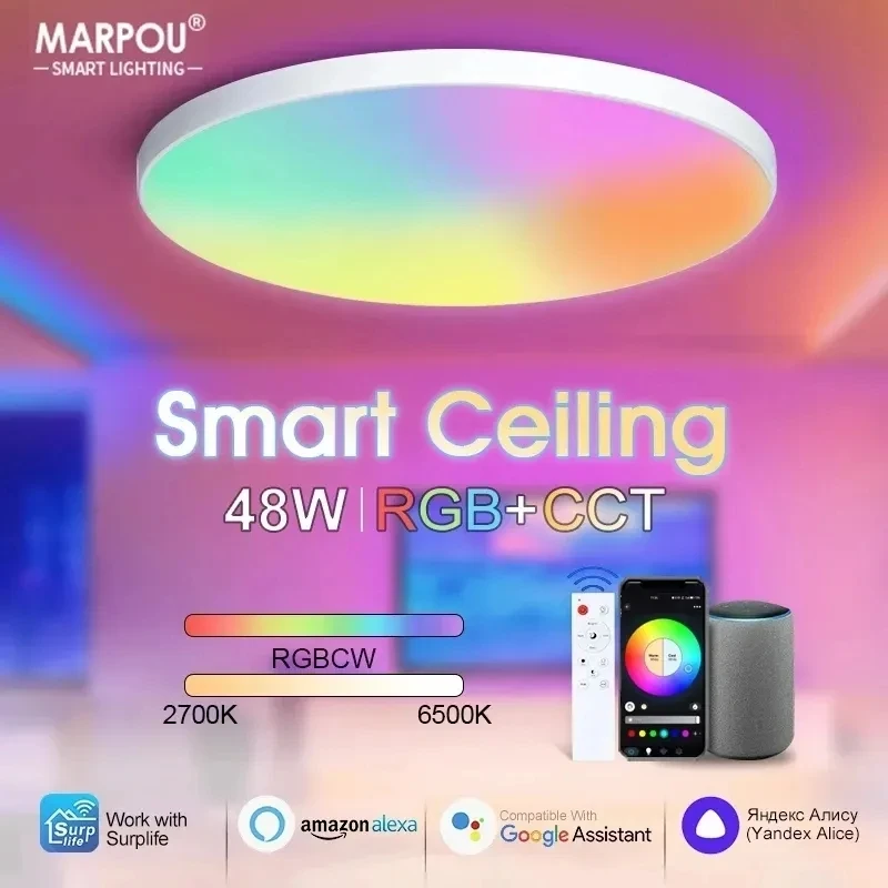 48W-Modern-Ceiling-Lamps-RGBCW-Lustre-Smart-Home-Led-Lights-220V-WIFI ...