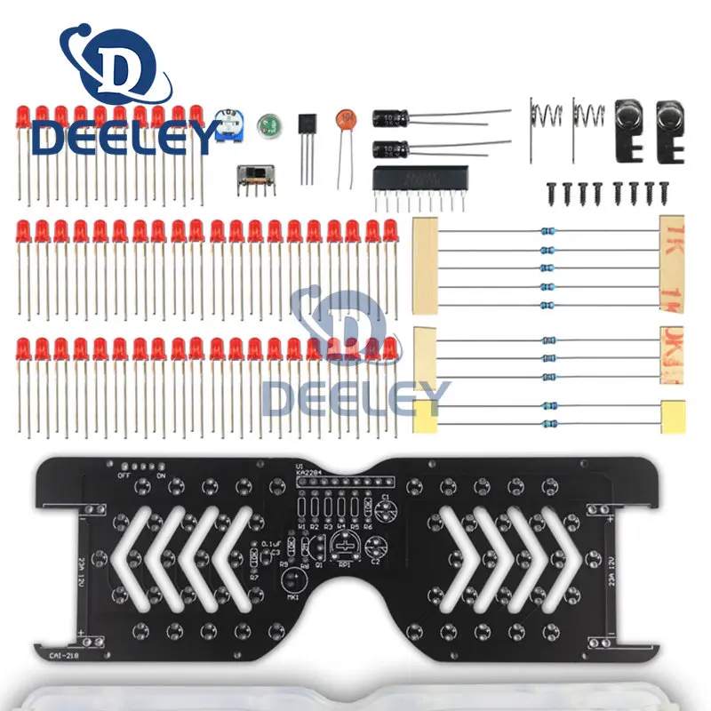 LED-Light-Luminous-Glasses-Production-Kit-Voice-Control-DIY-Electronic ...