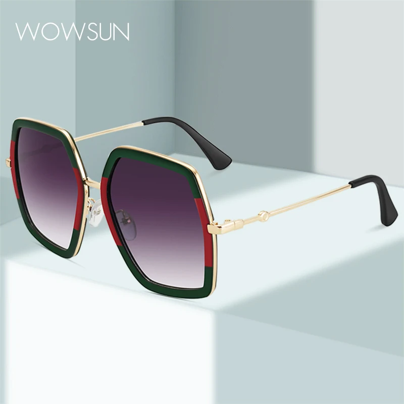 WOWSUN-gafas-de-sol-hexagonales-irregulares-para-mujer-lentes-de-sol ...