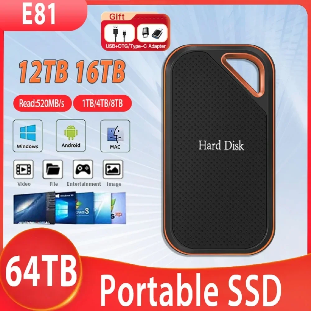 New-E81-SSD-External-Hard-Drive-1TB-Portable-External-Solid-State-Hard ...