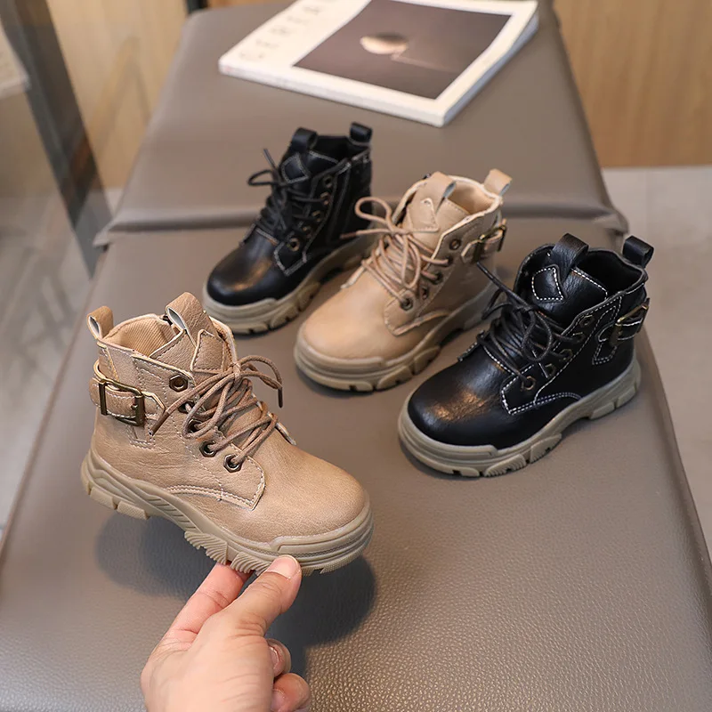 Boy-Leather-Boot-Baby-Shoe-Girl-Short-Boot-Kid-Shoe-for-Girl-Ankle-Boot ...