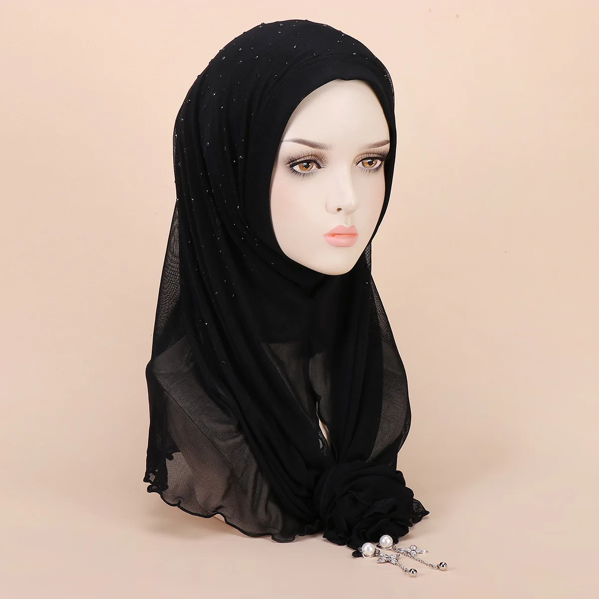 New-Solid-Colour-With-Diamond-Beads-Simple-Ms-Temperament-Headband ...