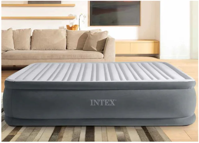 INTEX Blue Dura-Beam® Deluxe Thermalux Air Mattress 20in