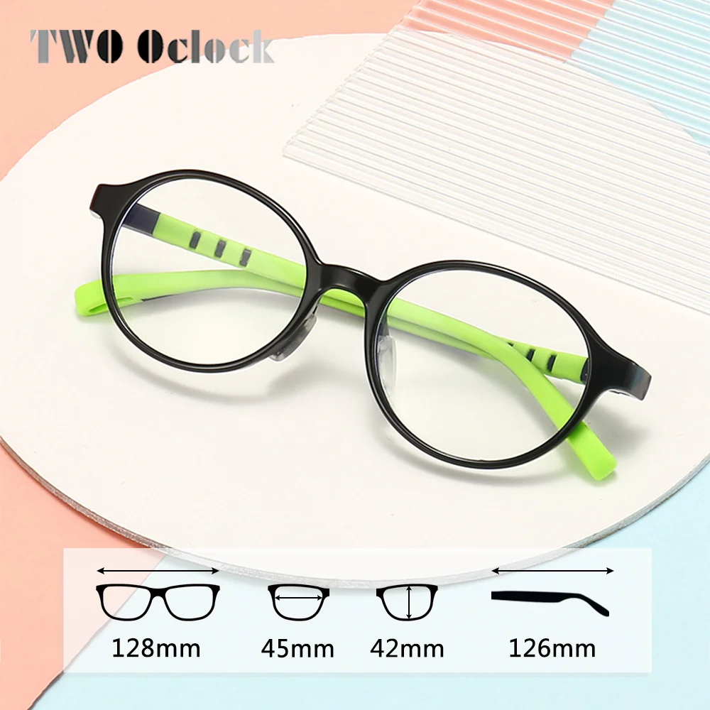 Kids-Eyeglasses-Frames-For-Boys-Girl-Round-TR90-Anti-Blue-Light-Eye ...