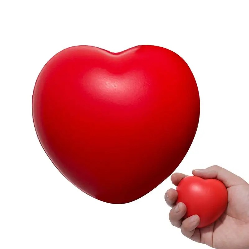 Squeeze Toys Heart Shaped Heart Stress Balls Funny Soft Anti Stress ...