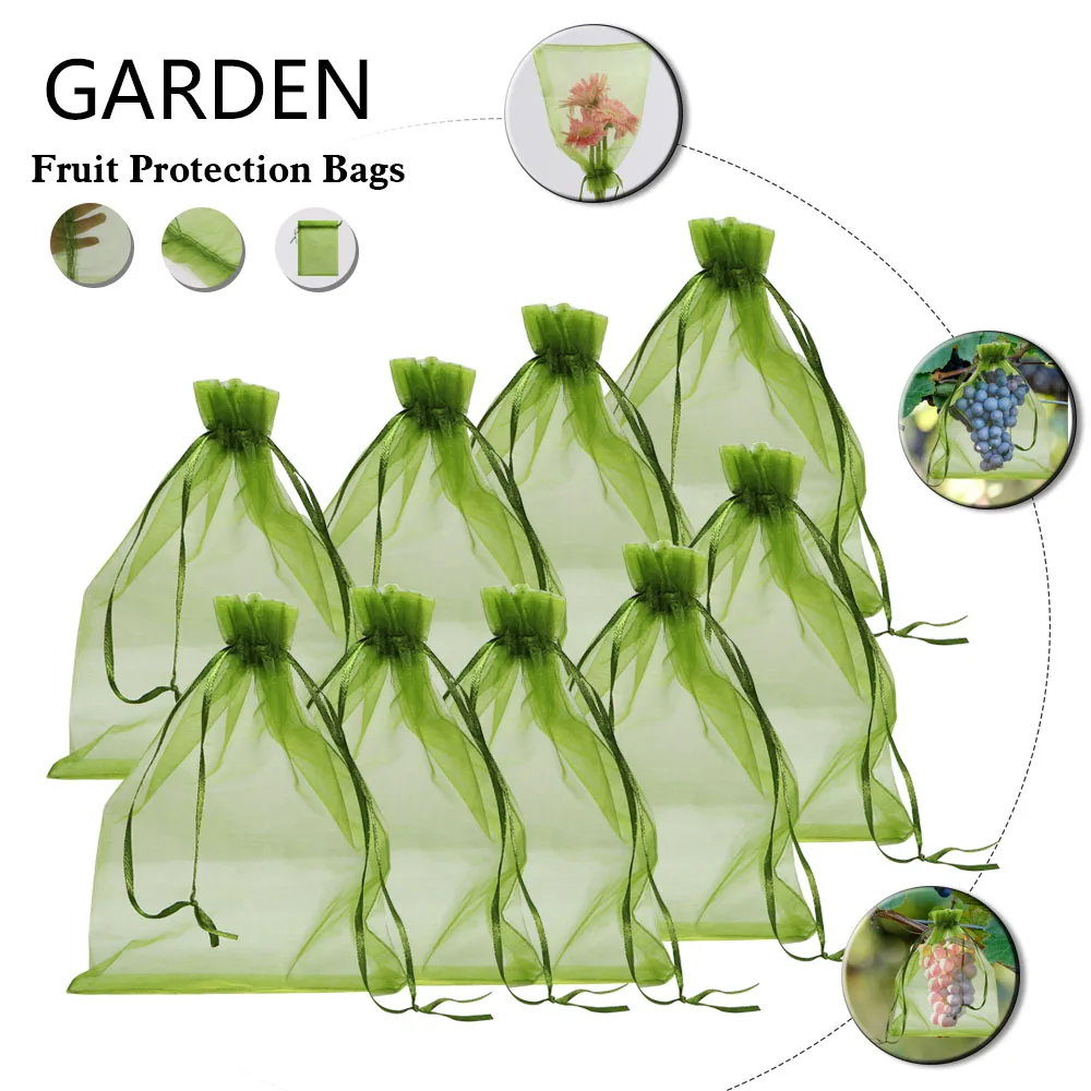 20-100PCS-Fruit-Grow-Protection-Bags-Garden-Grow-Cover-Tree-Netting ...