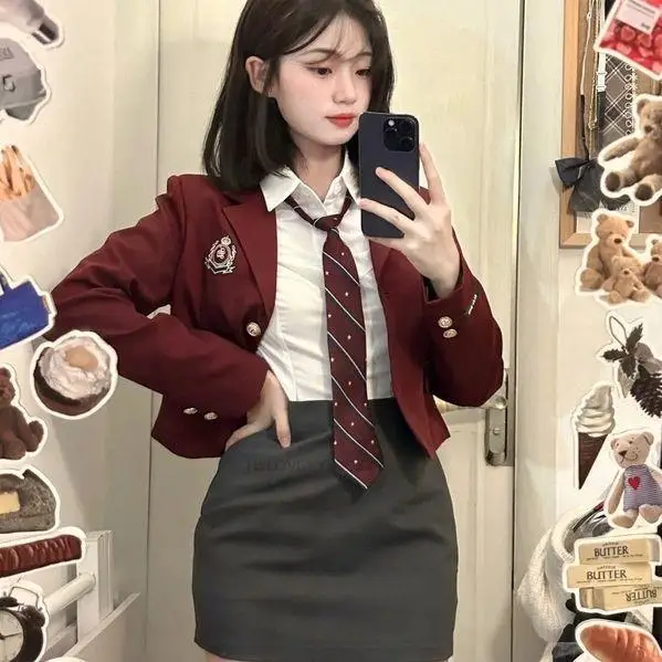 Uniforme Escolar Coreano Para Meninas Uniforme Escolar Estilo Coreano