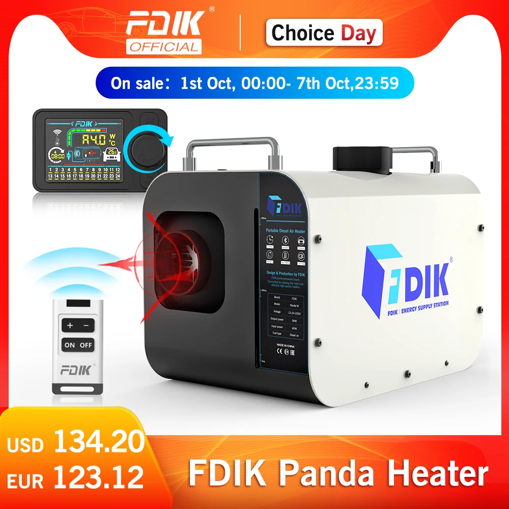 FDIK-12V-220V-5KW-Portable-Diesel-Heater-All-In-One-LCD-for-Garage ...