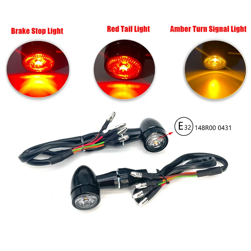 Universal-E-mark-3-in-1-Rear-Brake-Taillight-Micro-Blinker-Winker-Lamp ...