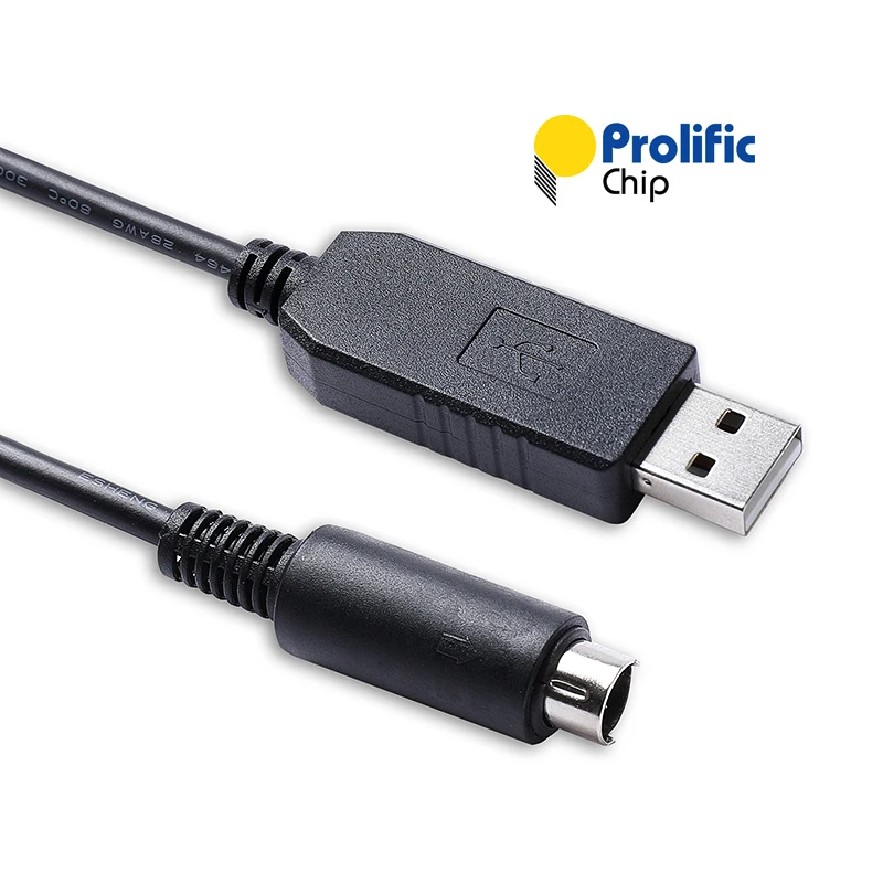 Prolific USB Programming Cable PL2303 USB Uart TTL to 6-pin Mini Din ...