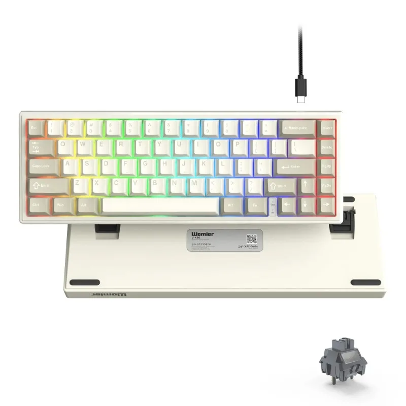 Womier 60% Percent Keyboard V-K66 Mechanical Gaming Keyboard Gasket ...