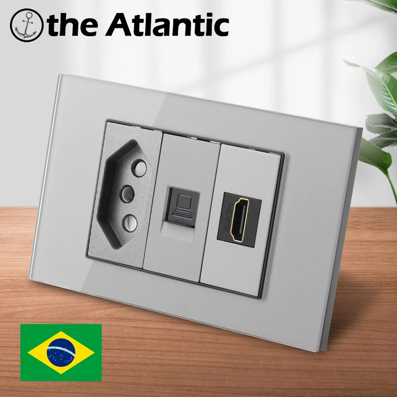 20a brasil tomada com rj45 hdmi tv sat antena 118 tipo tomada de ...