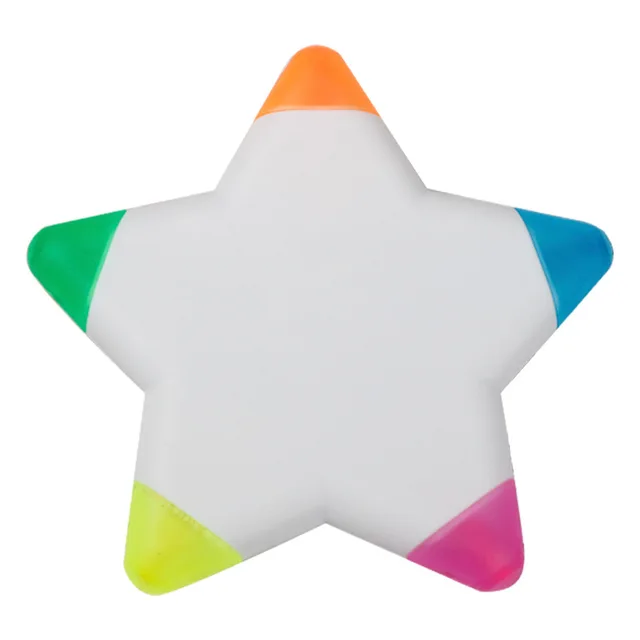 5 Colors/pcs Cute Creative Highlighter Pen Kawaii Finger Star Marker ...