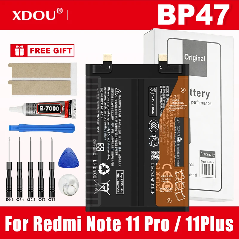 2026 years Brand New BP47 4500mAh For Xiaomi Mi Redmi Note 11 Pro ...