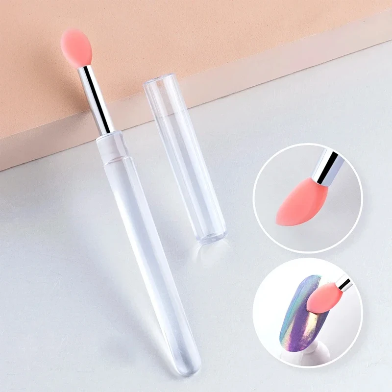 Nail-Arts-Silicone-Applicator-Sticks-Reusable-Chrome-Glitter-Applying ...