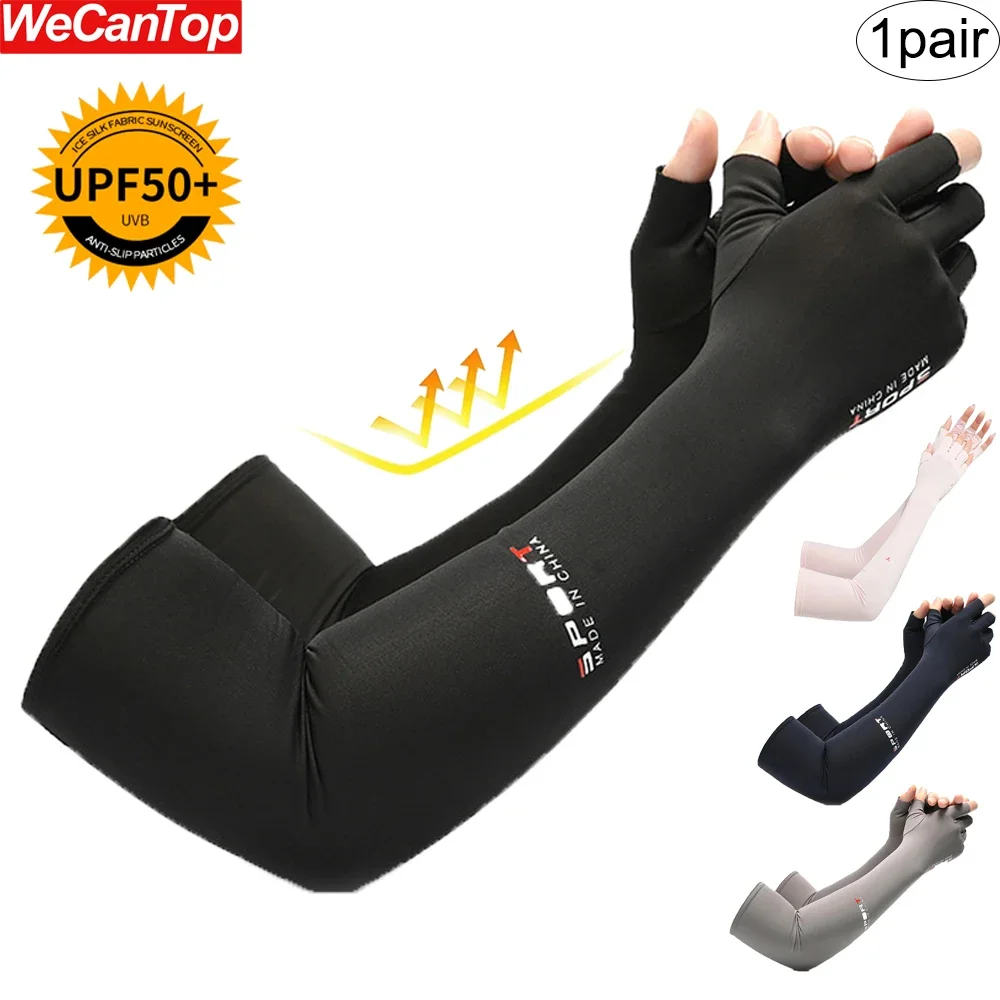 1Pair-Unisex-Arm-Guard-Sleeve-Warmer-Women-Men-UV-Sun-Protection-Glove ...