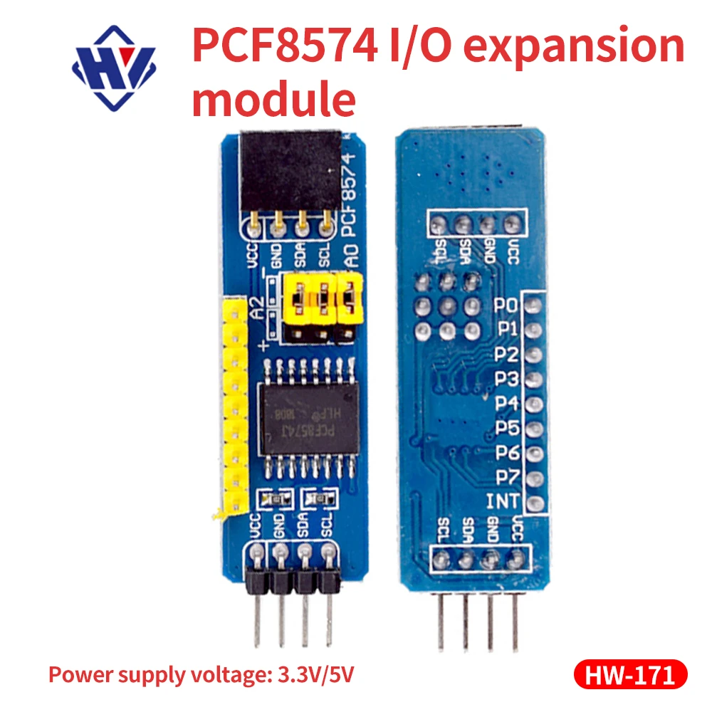 PCF8574blue board PCF8574T PCF8574 module I/O bus expander evaluation I2C development template ...