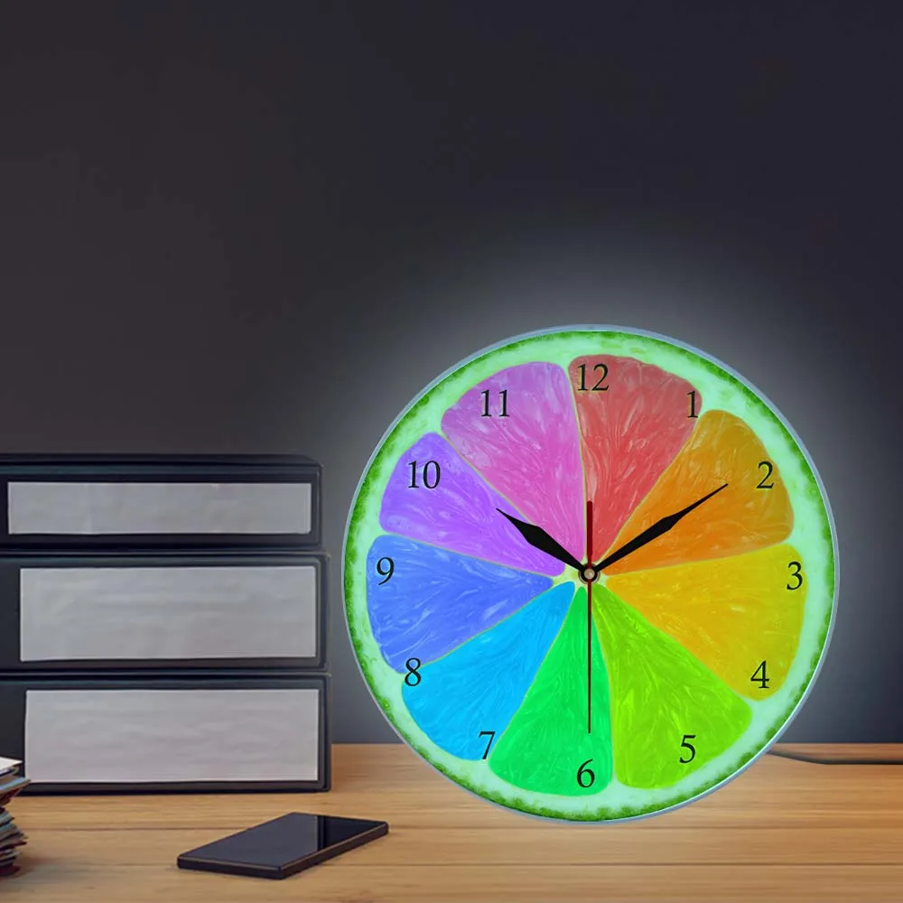 Color Wheel Designs Clock