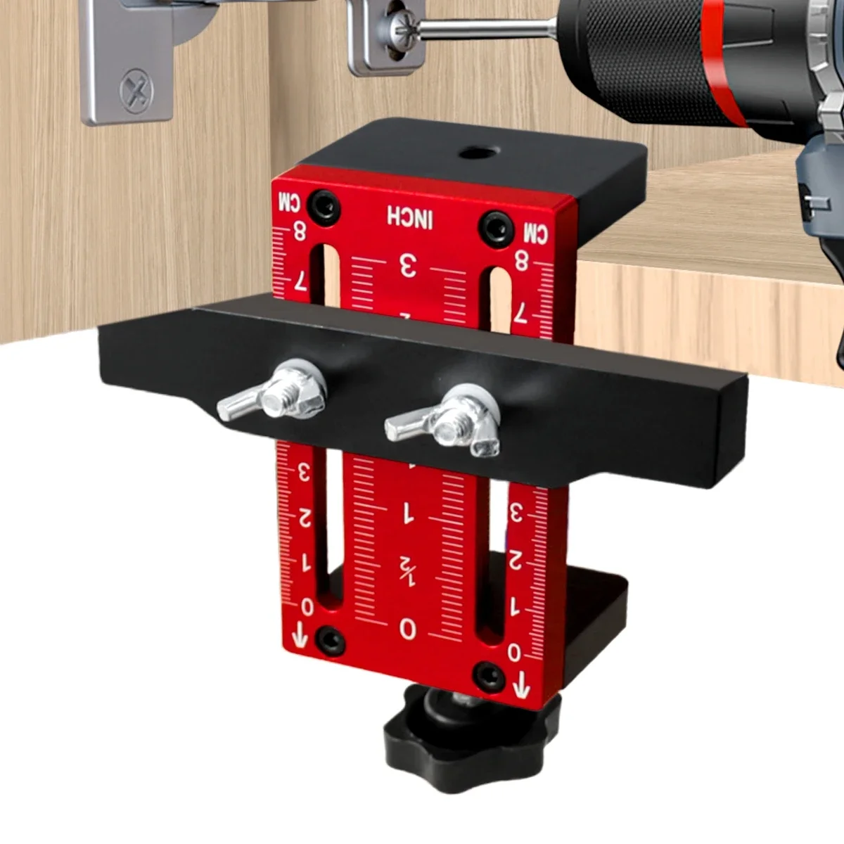 Alum-nio-Cabinet-Door-Positioning-Jig-Medi-o-de-Precis-o-Perfura-o-Tool ...