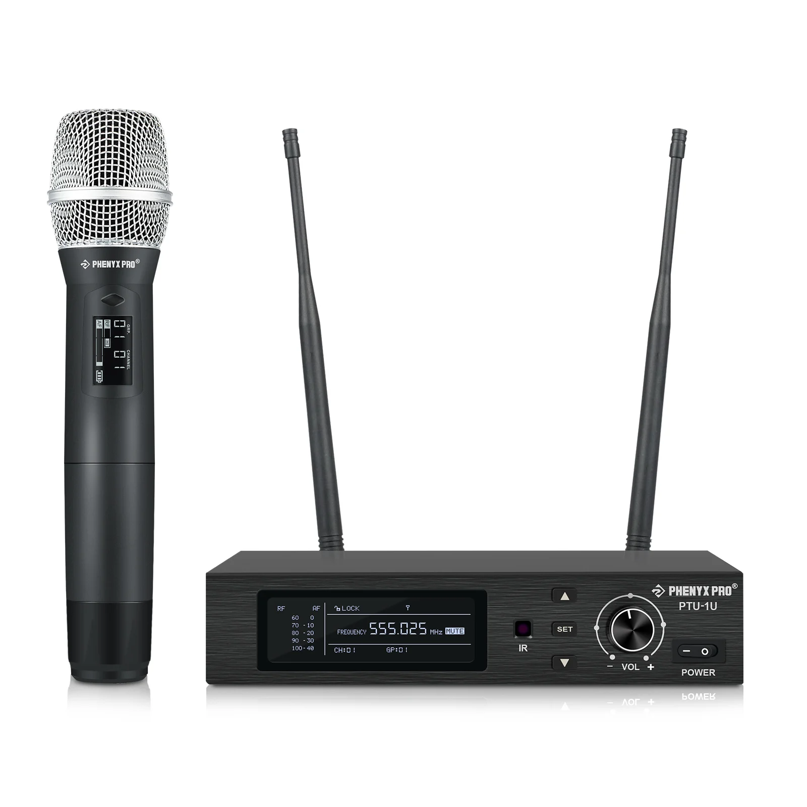 True-Diversity-Wireless-Microphone-System-Single-Cordless-Mic-Set-w ...