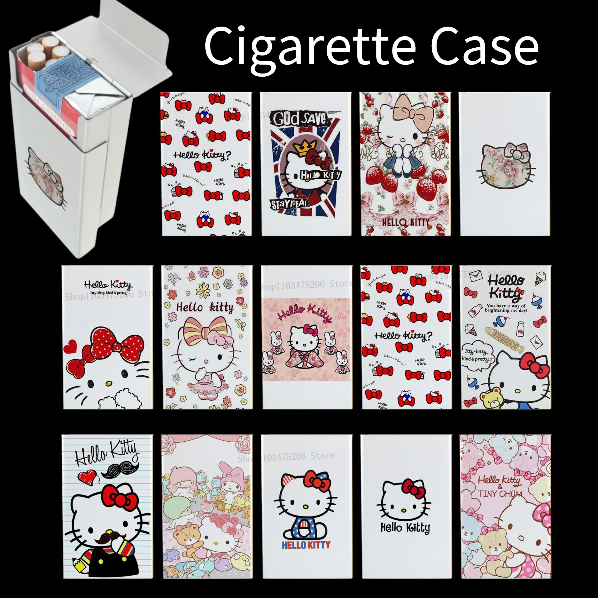 Estuche-de-cigarrillos-Kawaii-Hello-Kittys-para-hombres-y-mujeres ...