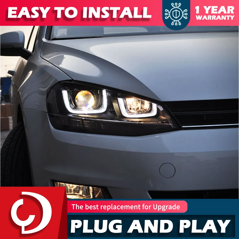 Car-Styling-for-VW-Golf-7-Headlights-MK7-LED-Headlight-R-LINE-Design ...
