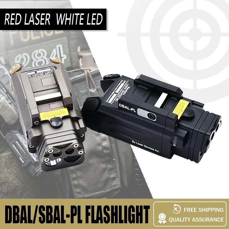 Tactical Under Pistol Rifle SBAL-PL Red Laser Torch Combination/DBal-PL ...
