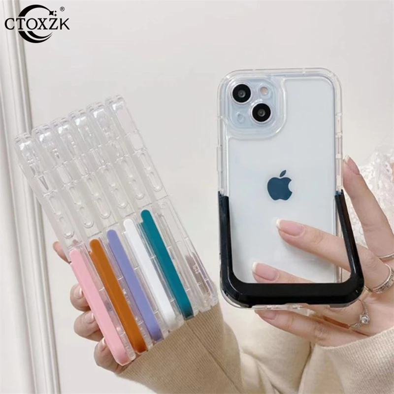 Luxury Invisible Folding Holder Stand Bracket Shockproof Transparent ...