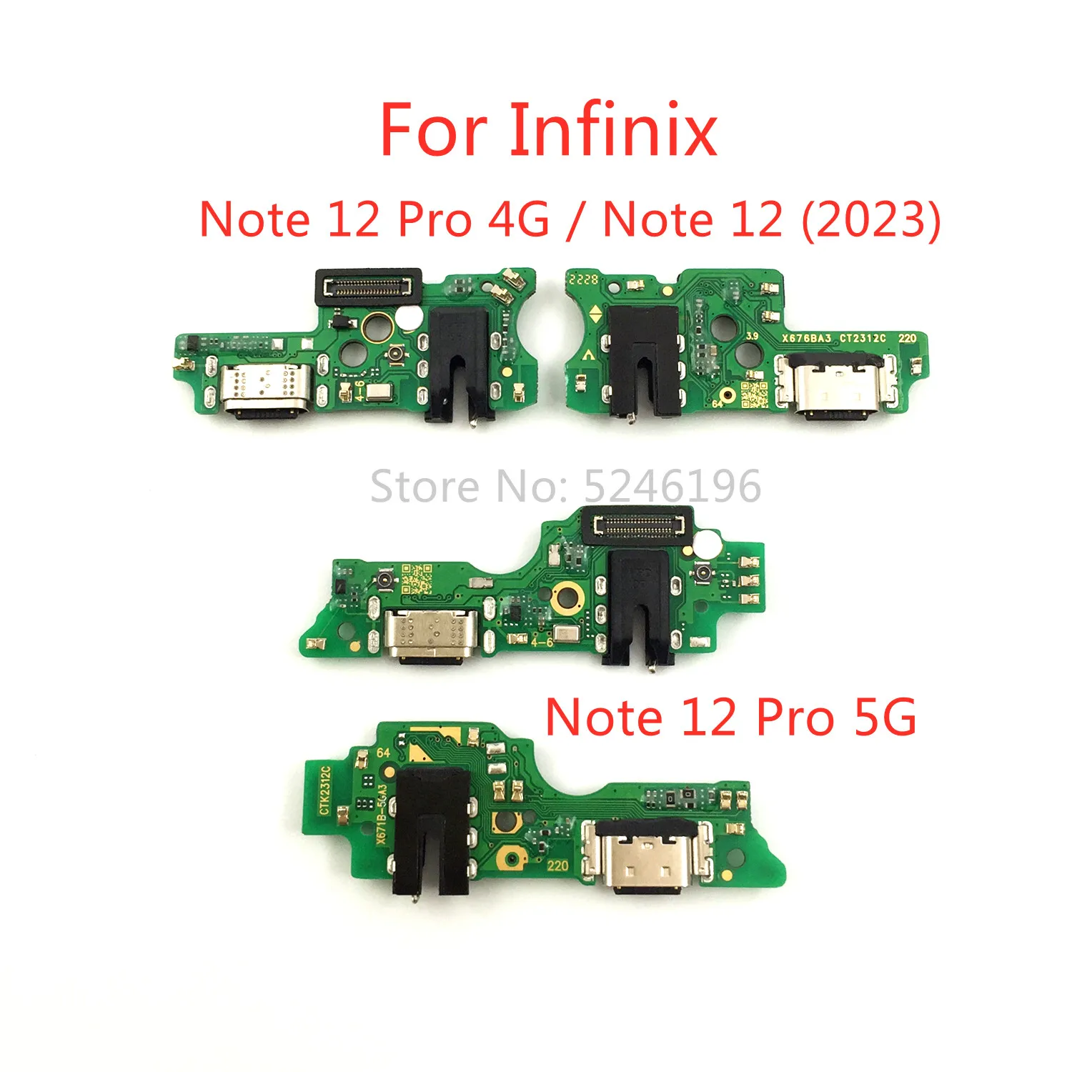1pcs USB Charging Port Base Connector For Infinix Note 12 Pro 4G X676B ...