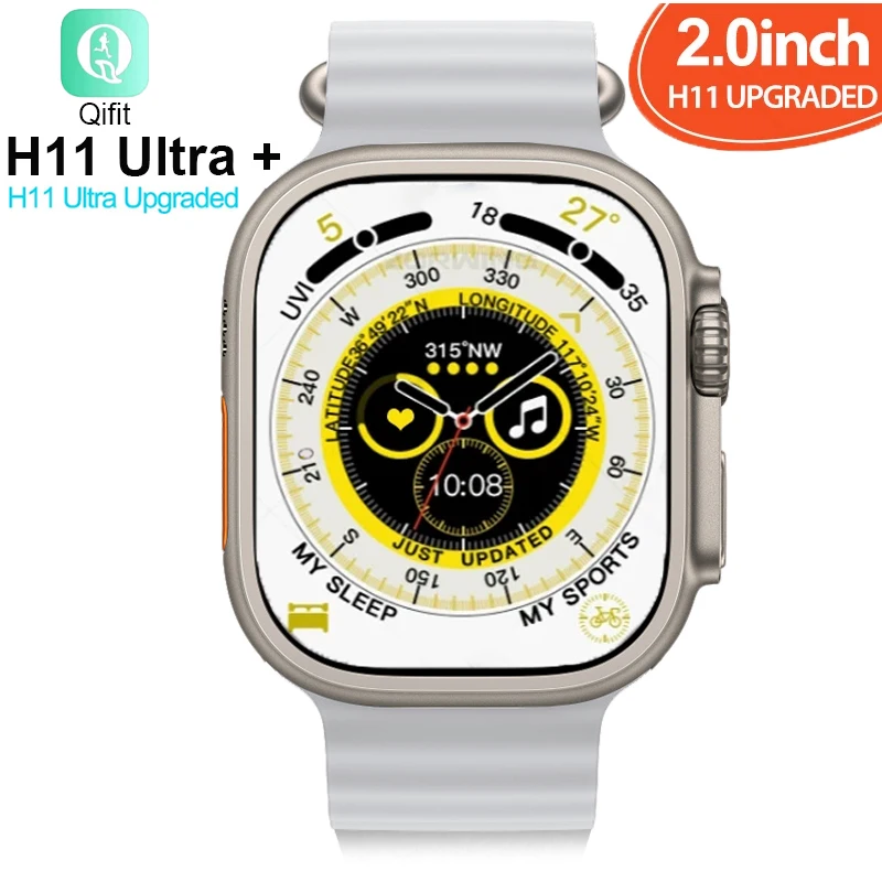 2023 새로운 H11 울트라 플러스 스마트 워치 남성 49mm NFC Smartwatch 티타늄 합금 173 스포츠 모드 ...