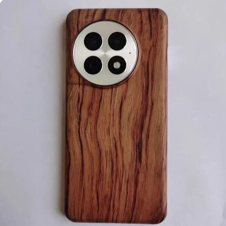 For OnePlus 13 Walnut Cherry Wood Rosewood Bamboo Wooden Back Case ...