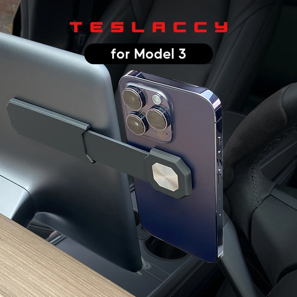 For Tesla Model S X 3 Y Car Cell Phone Mount Adjustable Monitor ...