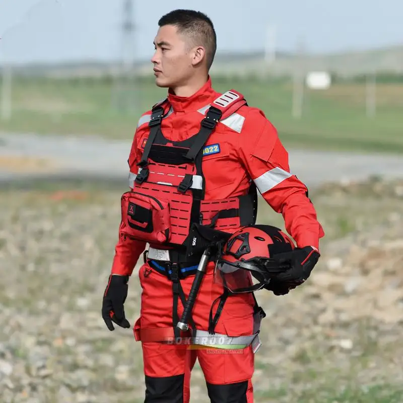 International emergency rescue suit anti-static long-sleeved reflective ...