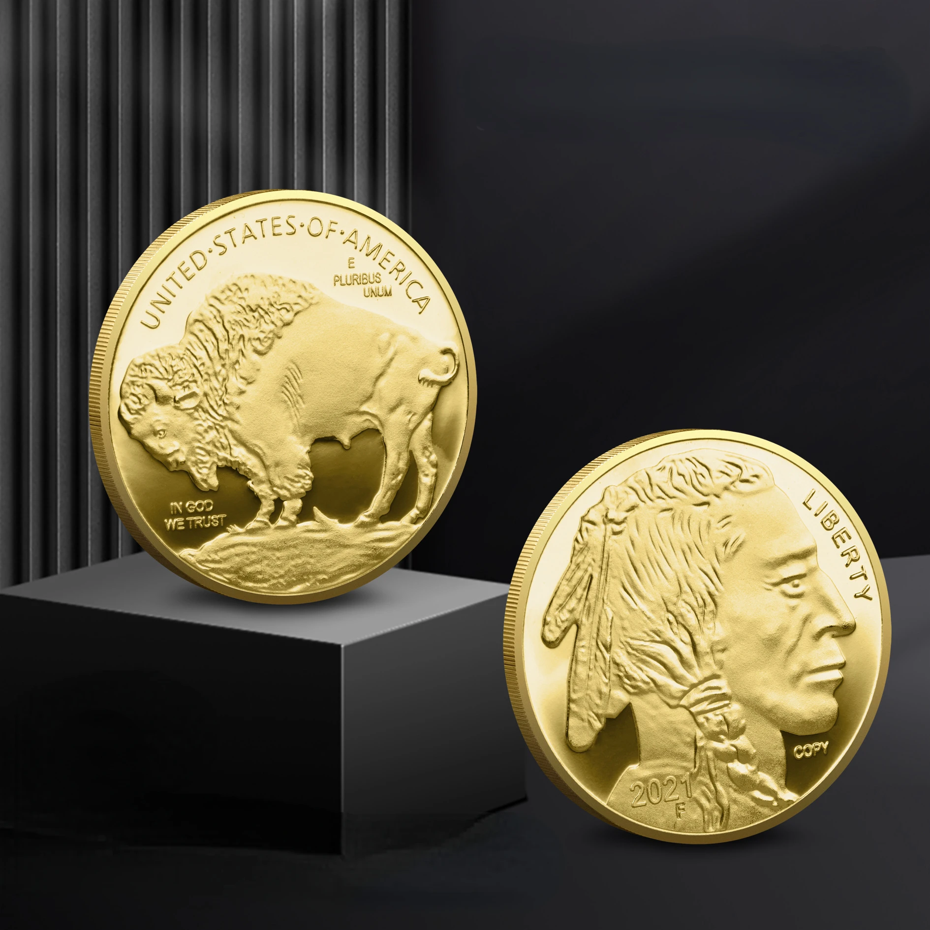 American-Buffalo-Golden-Coin-A-Unique-Commemorative-Medal-to-Honor-the ...
