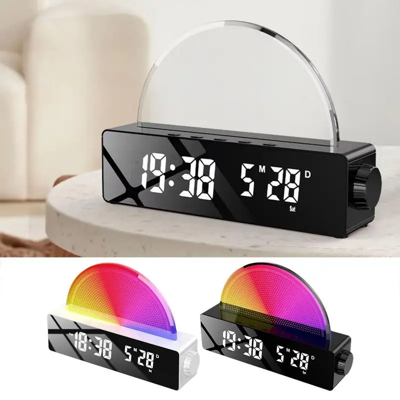 Wake-Up-Sunrise-Clock-Smart-Light-Dawn-Simulator-Mirror-Alarm-Clock ...