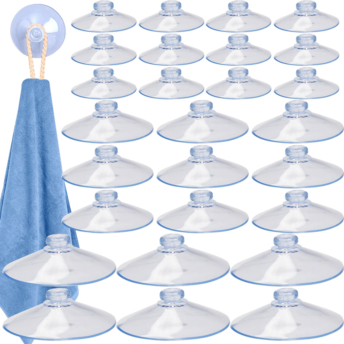 Ventosas-de-pl-stico-transparente-para-cocina-y-ba-o-soporte-adhesivo ...