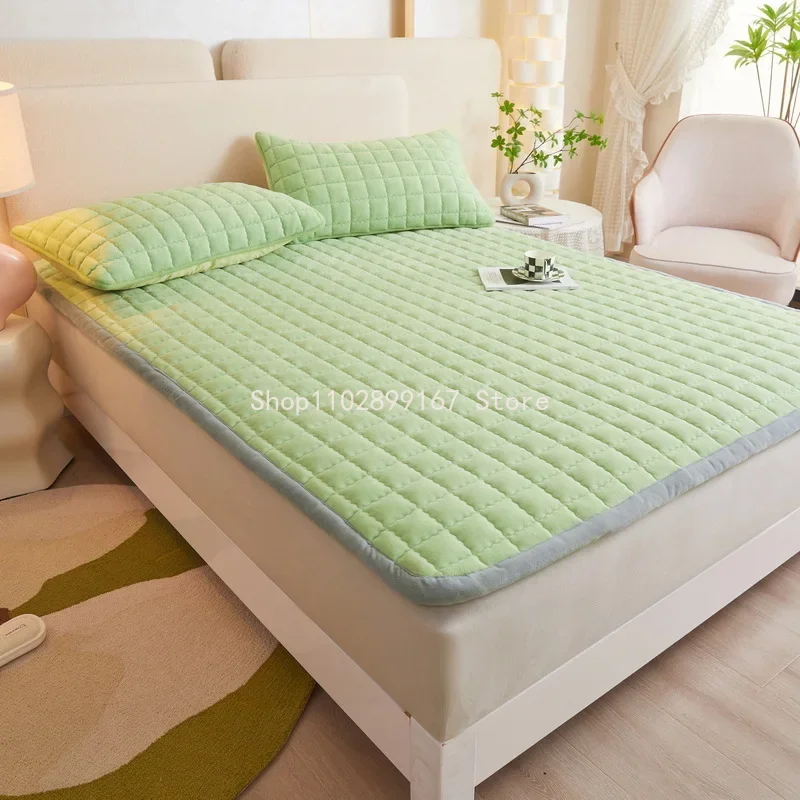 Soft-Thin-Mattress-Printed-Class-A-Milk-Flour-Mattress-Solid-Color ...