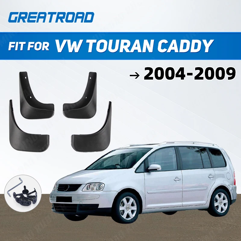 For-VW-Touran-Caddy-2004-2009-Front-Rear-Car-Mud-Flaps-Mudflaps-Splash ...