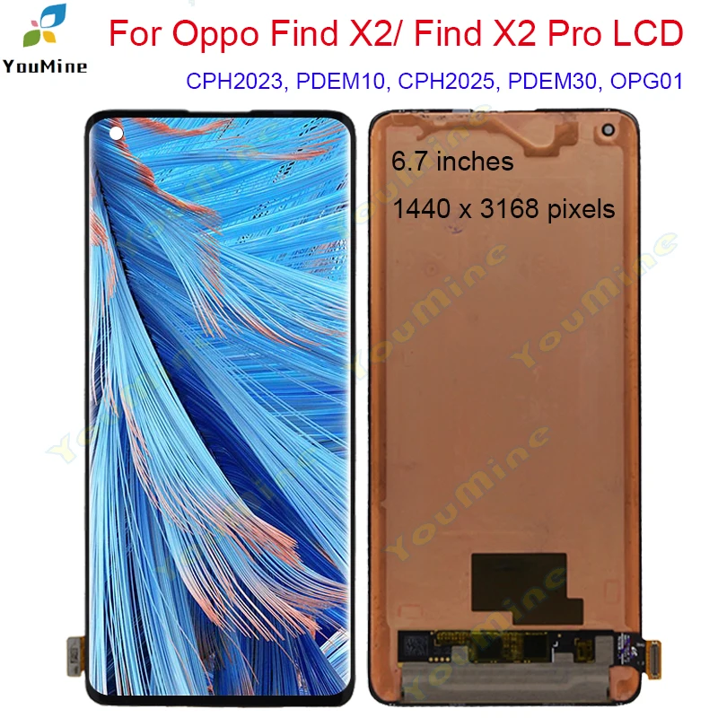 Tested-AMOLED-For-OPPO-Find-X2-Find-X2-Pro-LCD-Display-Screen-Touch ...