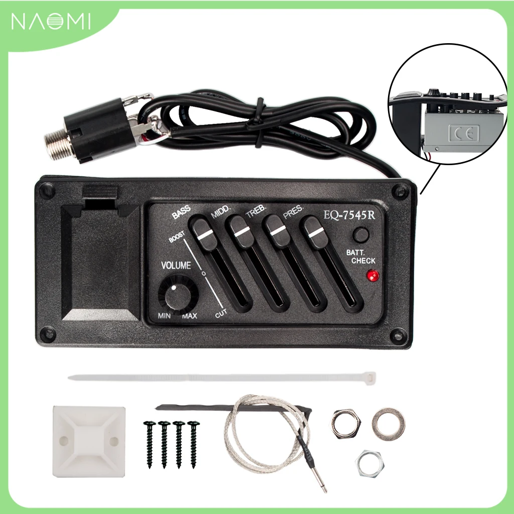 NAOMI-4-Band-Folk-Guitar-Pickup-EQ-7545R-Acoustic-Guitar-Preamp ...