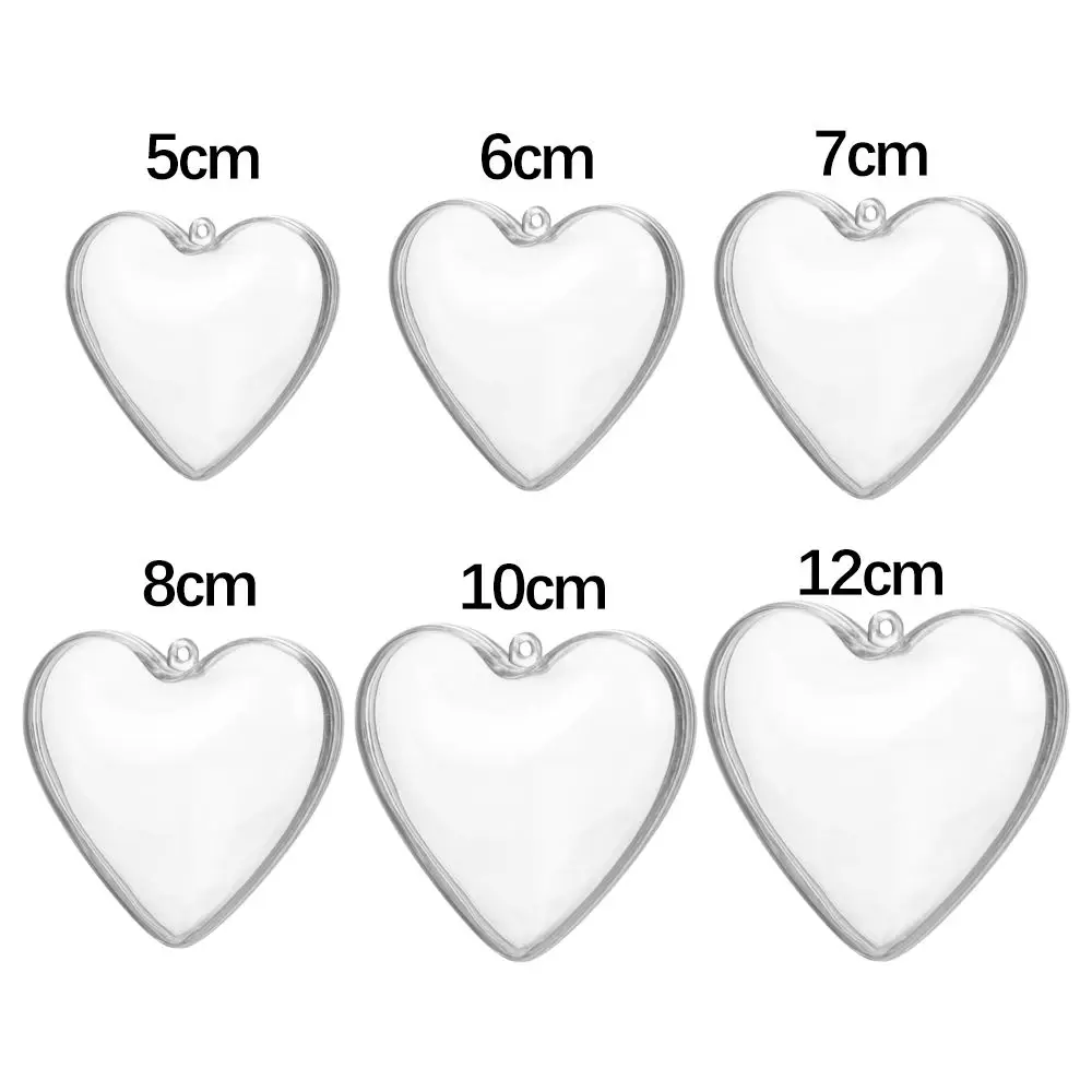 1pc Creative Heart Shape Candy Box Packaging DIY Clear Plastic Bath ...