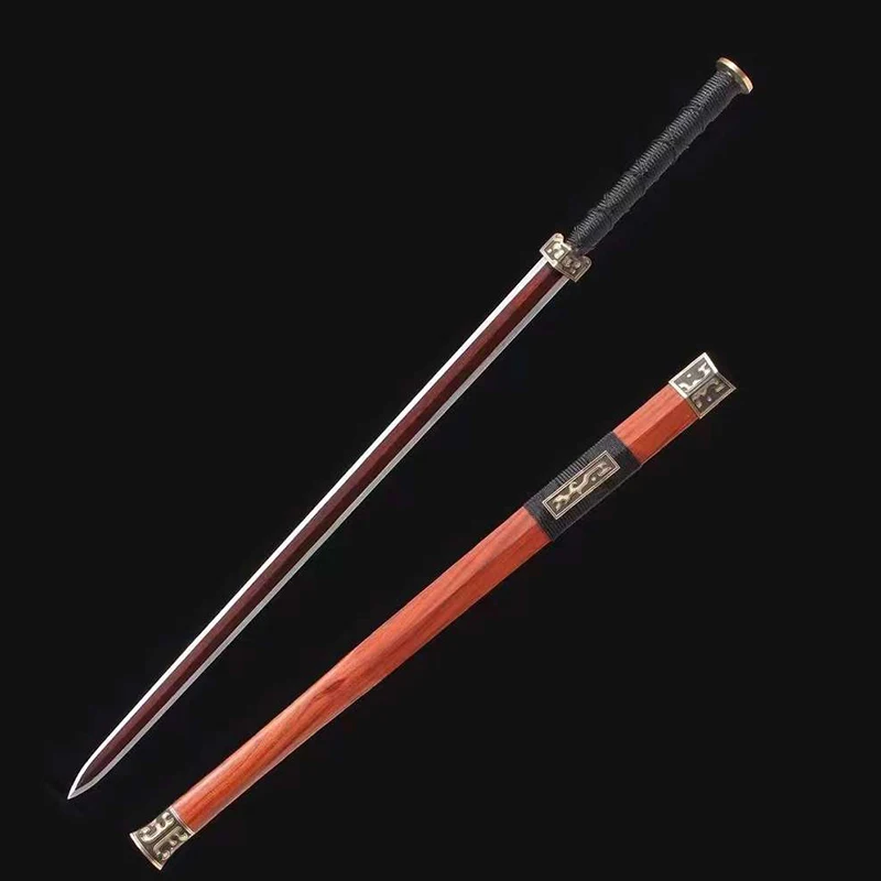 HanJian-Antique-Bronze-Metal-Chinese-Swords-Folded-Steel-Blade ...