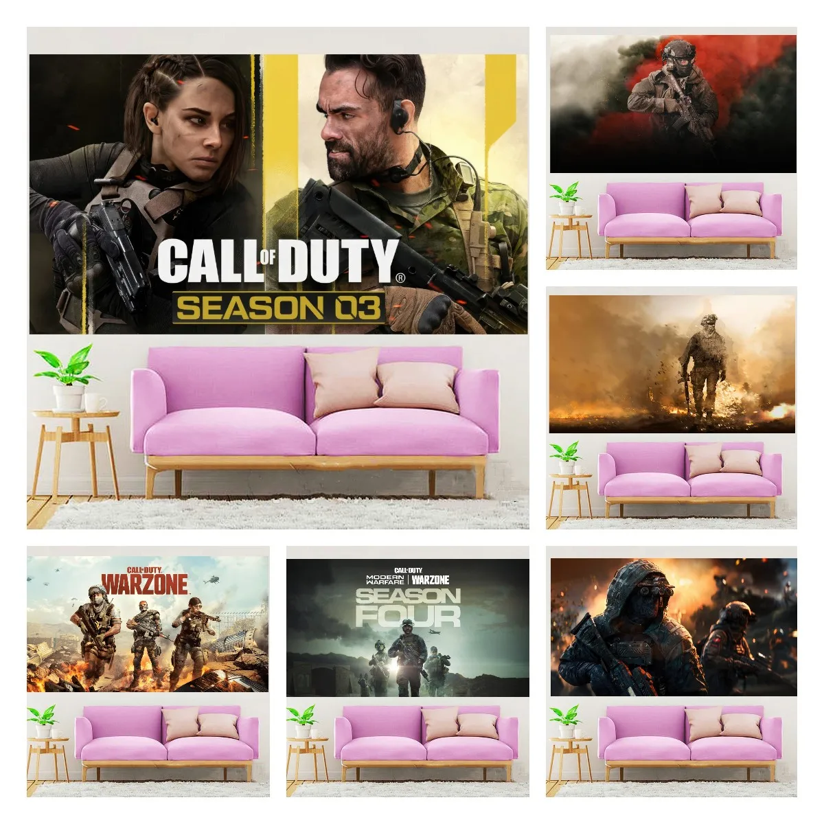Call-of-Duty-Poster-COD-Modern-Warfare-Games-Poster-Canvas-Wall ...