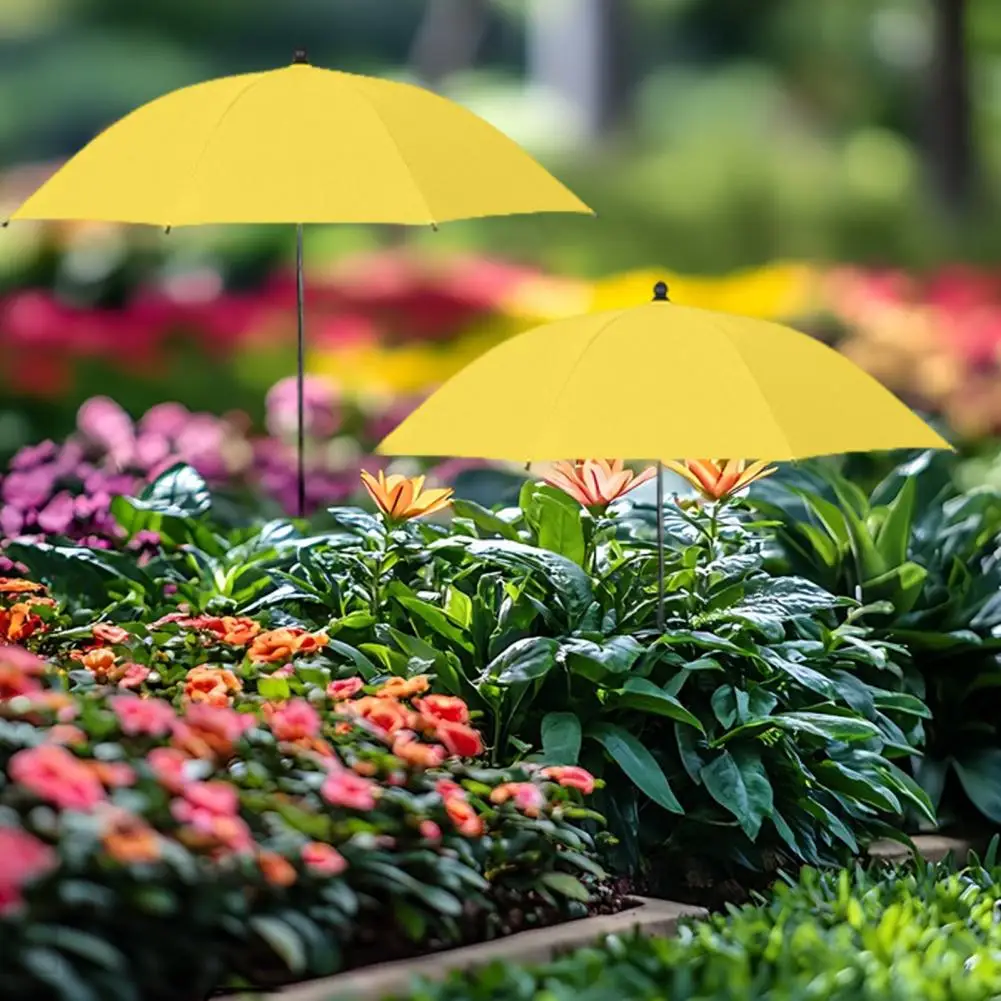 133cm Plant Umbrella For Outdoor Plants Height Adjustable With Stake ...