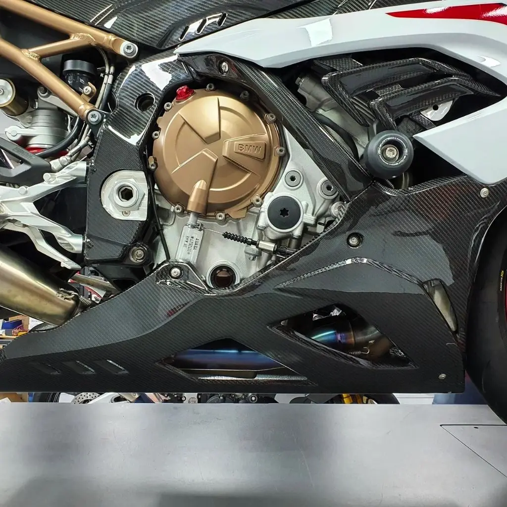 S1000RR Racing Version Belly Pan Lower Side Fairing 100% Full Carbon ...